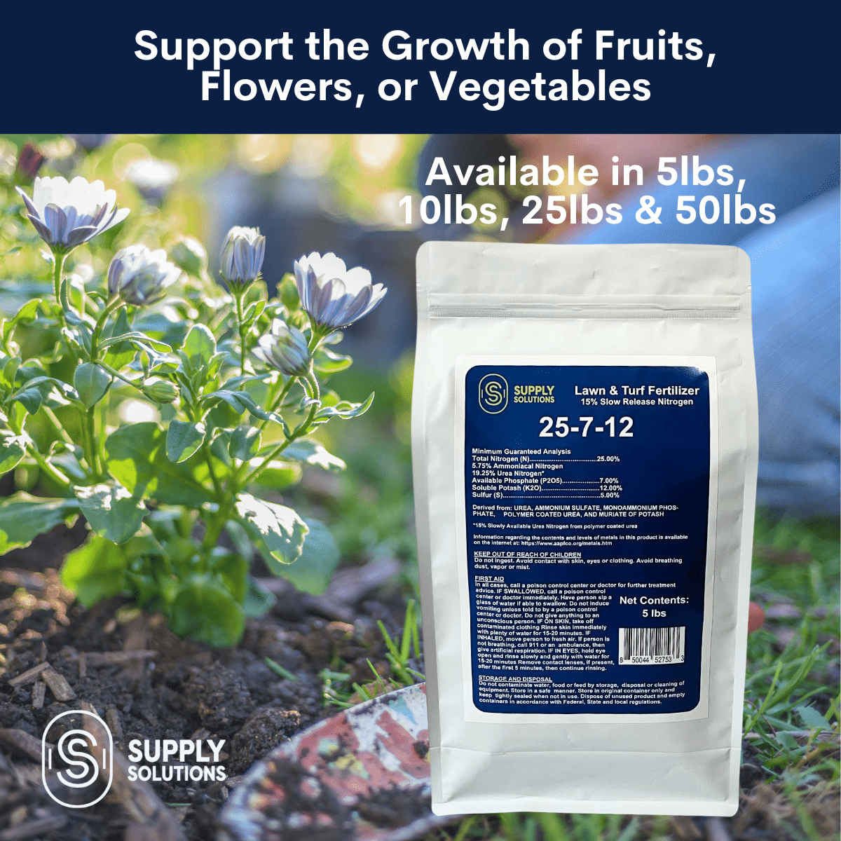 Supply Solutions Lawn Fertilizer with Iron | Lawn Food for All Types of ...